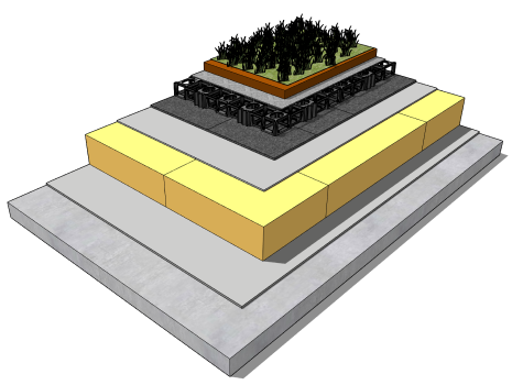 Concrete Insulated Ballasted Roof Single Ply Refurbishment
