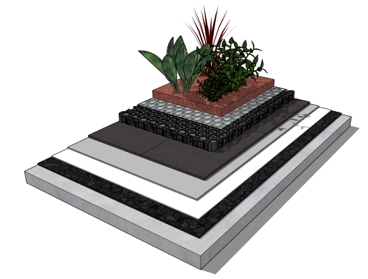 Ballasted Planter Box Bitumen Refurbishment